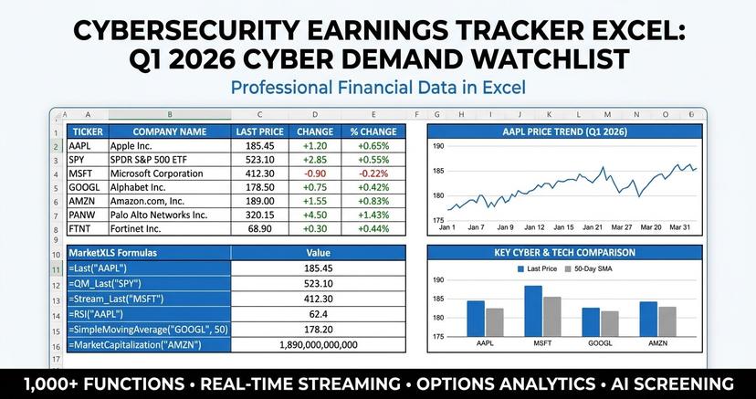 Cybersecurity Earnings Tracker Excel: Q1 2026 Cyber Demand Watchlist ...