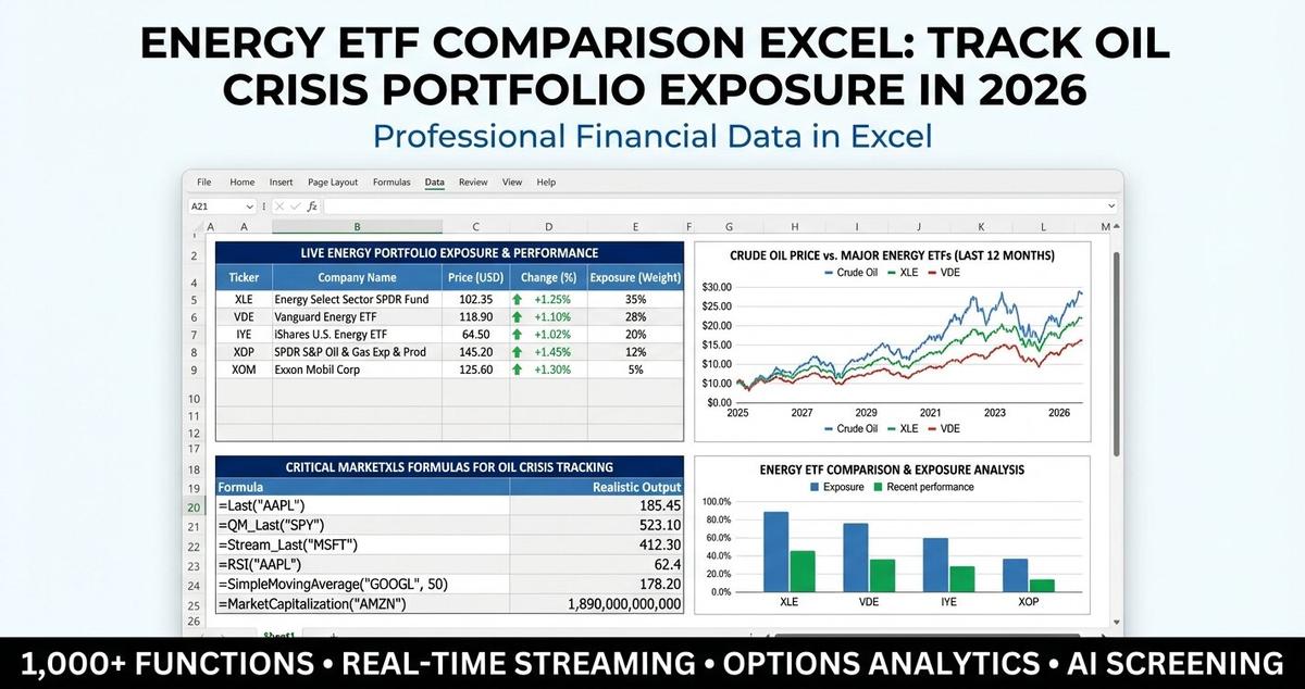Energy ETF Comparison Excel: Oil Crisis Portfolio Tracker (2026 ...