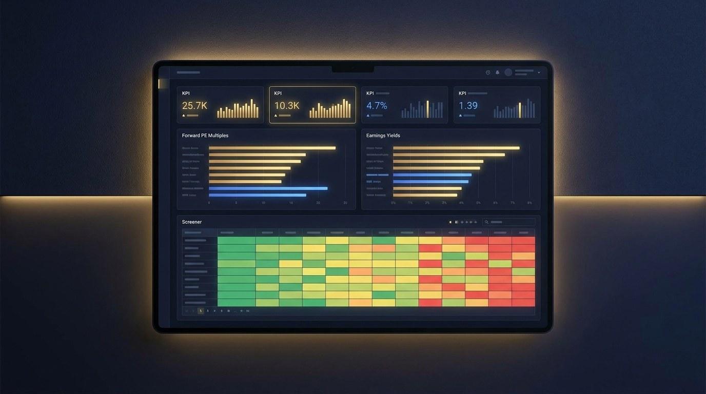 Forward Earnings Yield Dashboard Excel: Q2 2026 Valuation Screener ...