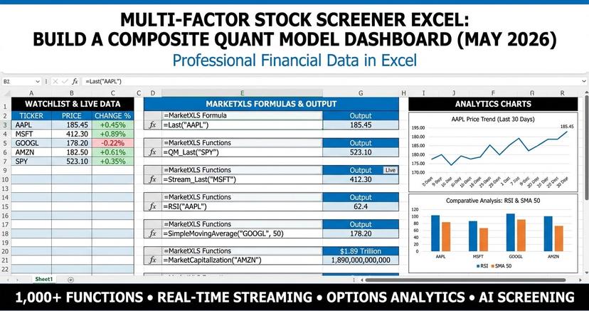 Multi-Factor Stock Screener Excel: Composite Quant Dashboard (2026 ...