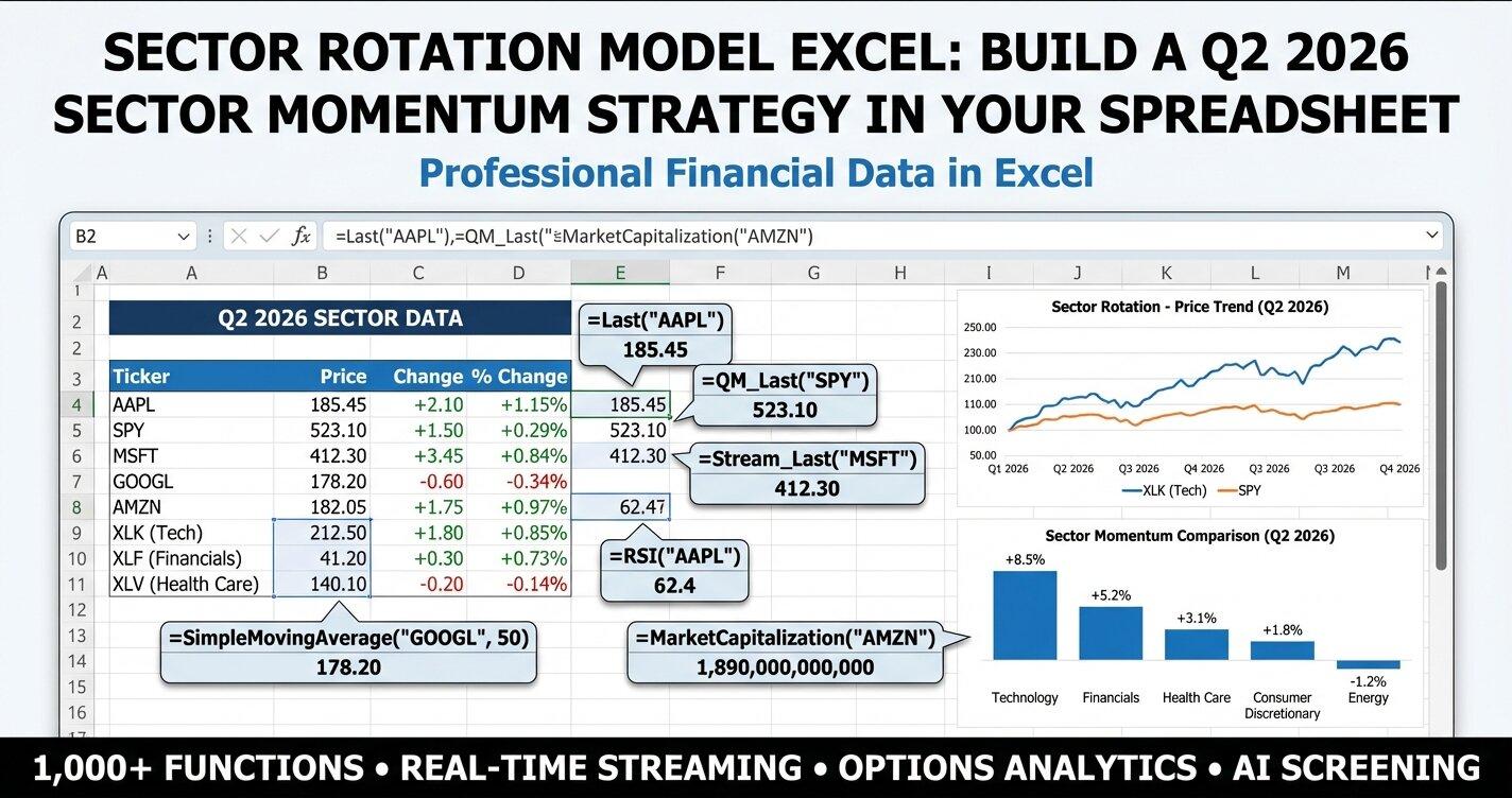 Sector Rotation Model Excel: Q2 2026 Sector Strategy | MarketXLS